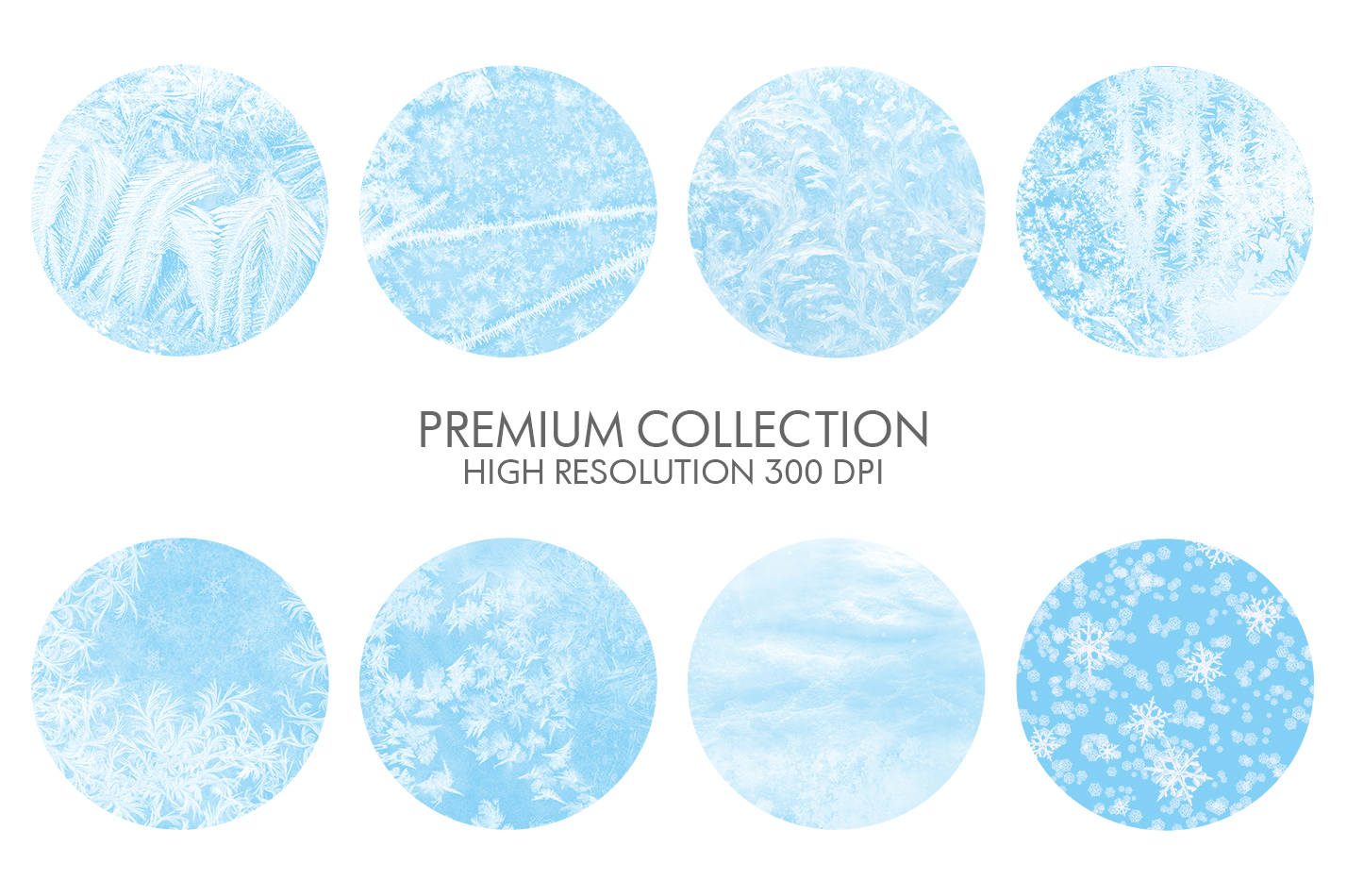 Artic Frost Photoshop Overlays – 30 Frost Overlays for Photoshop