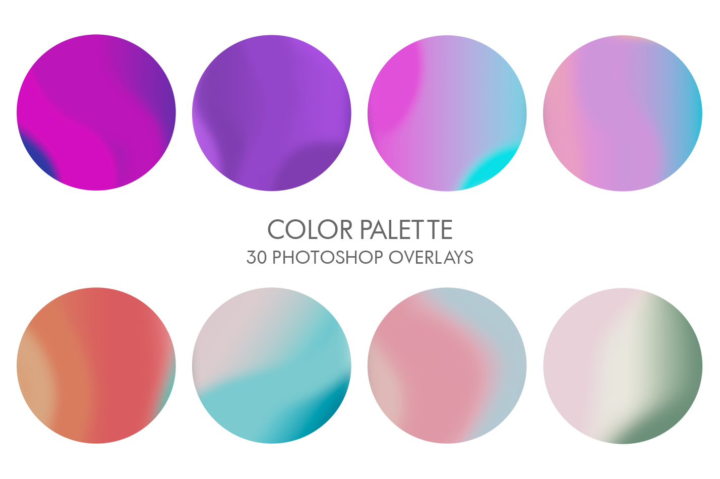 Color Palette Photoshop Overlays – 45 Unique Color Overlays Photoshop