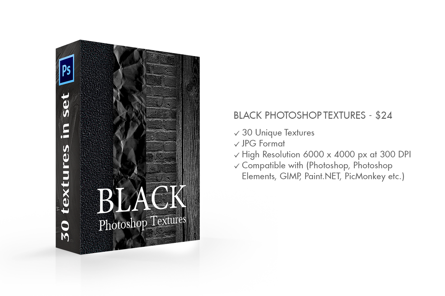 Black Photoshop Textures – 30 High-quality Black Background Textures