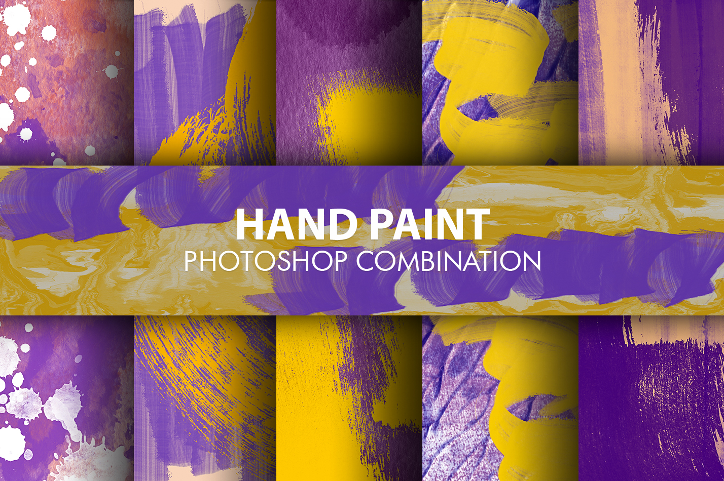 Hand Painted Texture Photoshop|30 Paint Textures Photoshop Collection