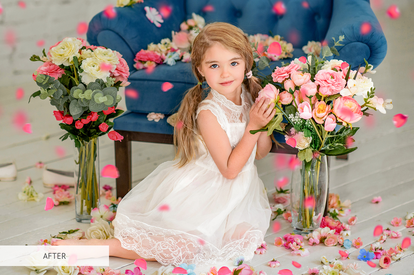 Falling Rose Petals Overlay|Photoshop Rose Petals Overlays
