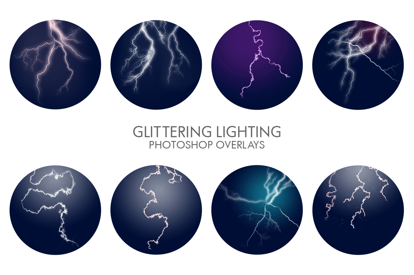 Lightning Overlay Photoshop Collection|Lightning Photoshop Overlays
