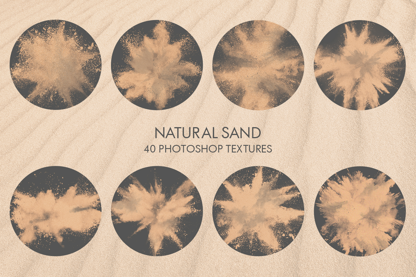 Natural Sand Photoshop Textures – Premium Collection of 40 Textures