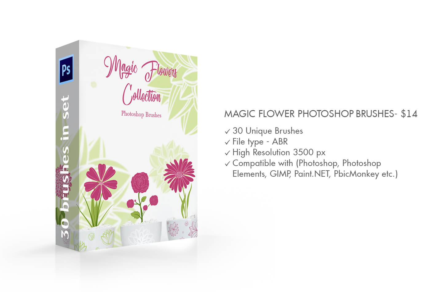 Buy Photoshop Flower Brushes|Magic Flower Brush Photoshop