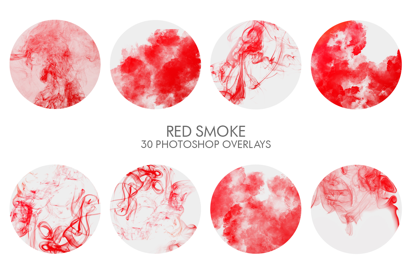 Red Smoke Photoshop Overlays – Premium Collection of Red Smoke Overlay