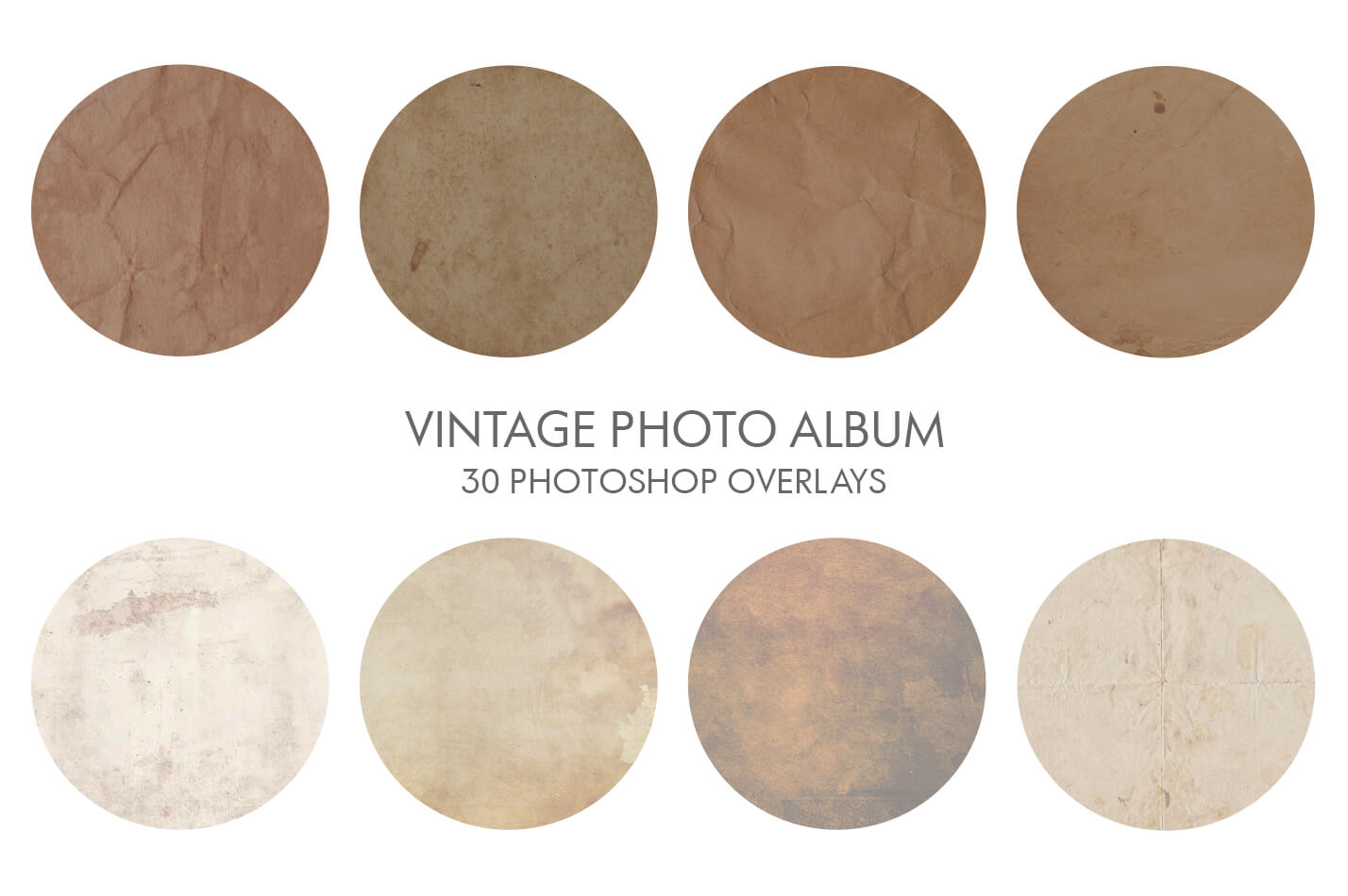 Vintage Photo Album Photoshop Overlays