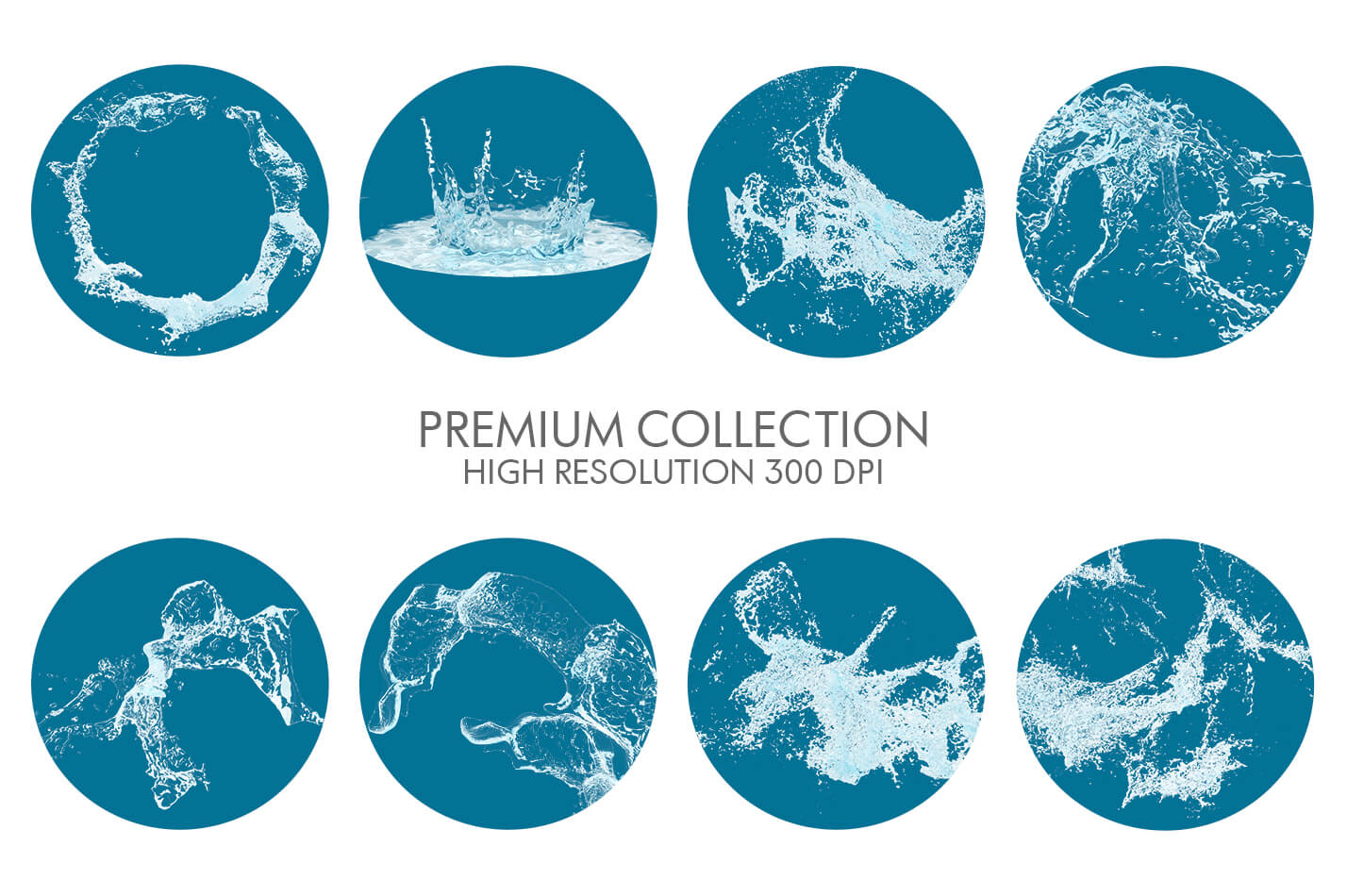 36 High-quality and Unique Water Splash Photoshop Overlays