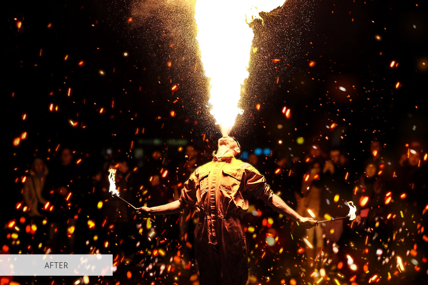 Fire Sparks Photoshop Overlays