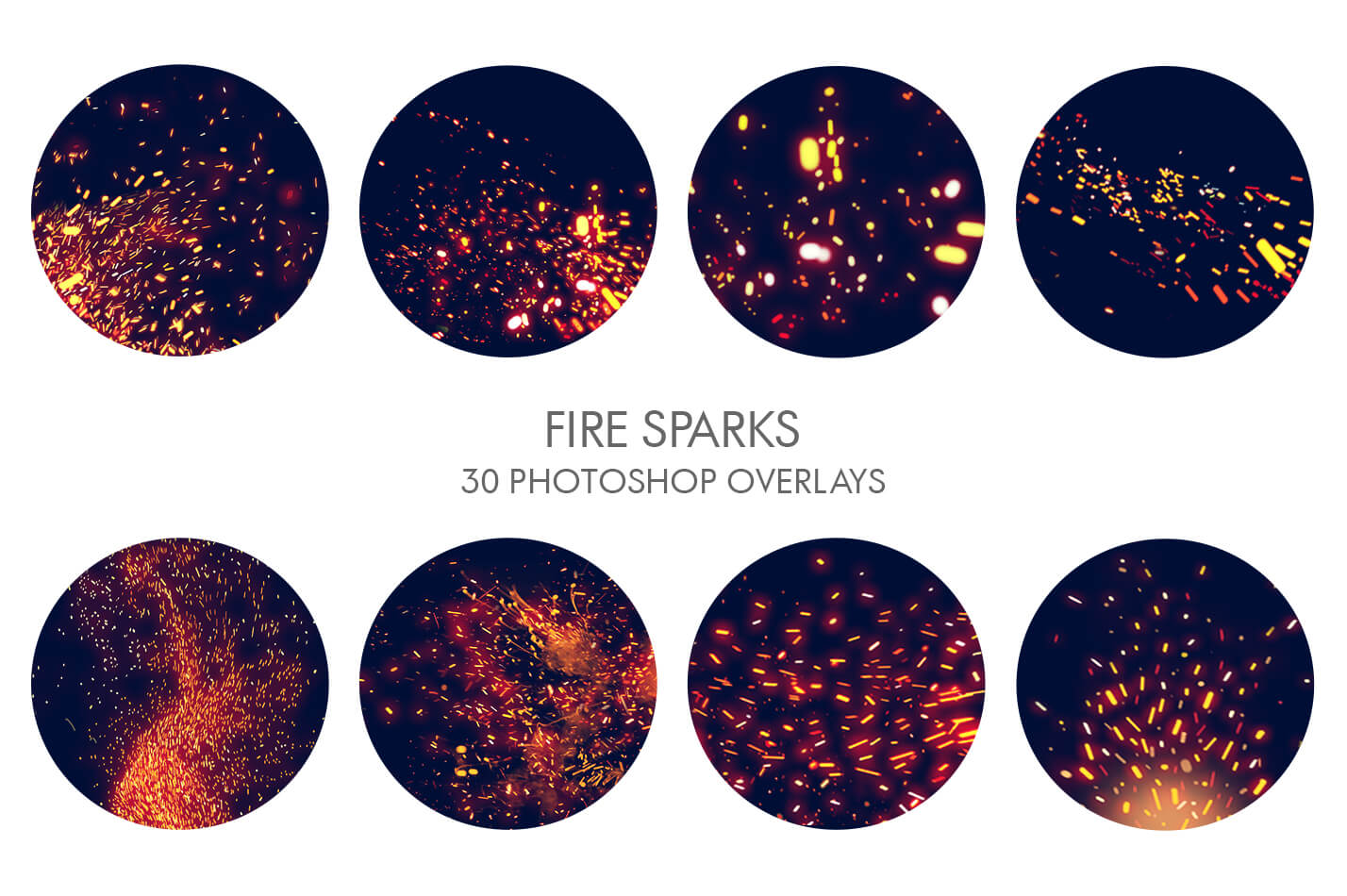Fire Sparks Photoshop Overlays