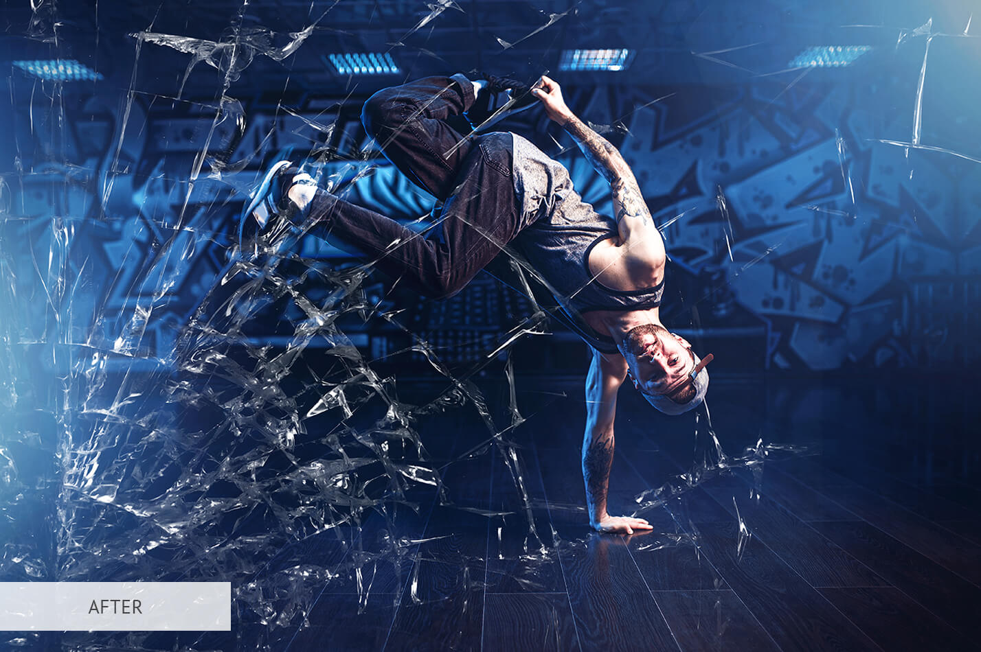 Broken Glass Photoshop Overlays