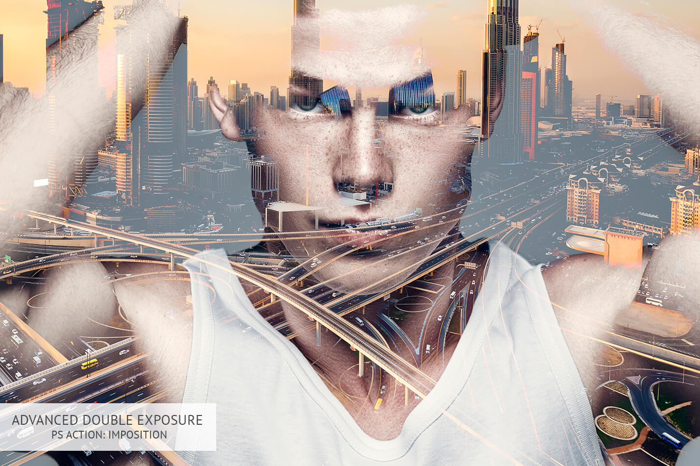 7 Advanced Double Exposure Photoshop Actions by FixThePhoto