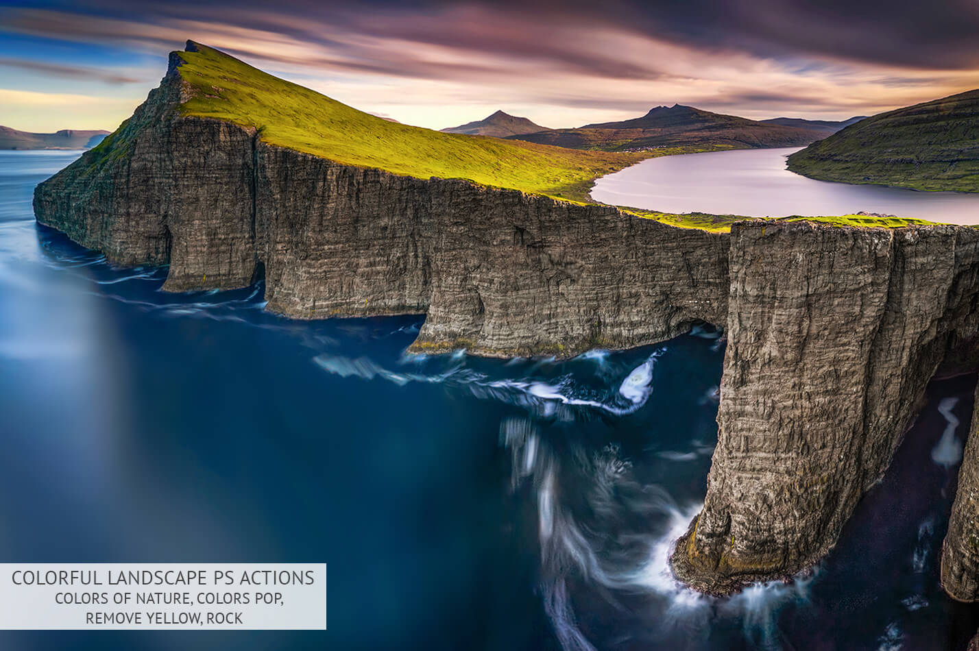 Colorful Landscape Photoshop Actions is a Pack of 45 Actions Photoshop