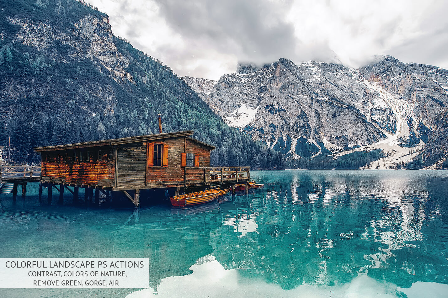Colorful Landscape Photoshop Actions is a Pack of 45 Actions Photoshop