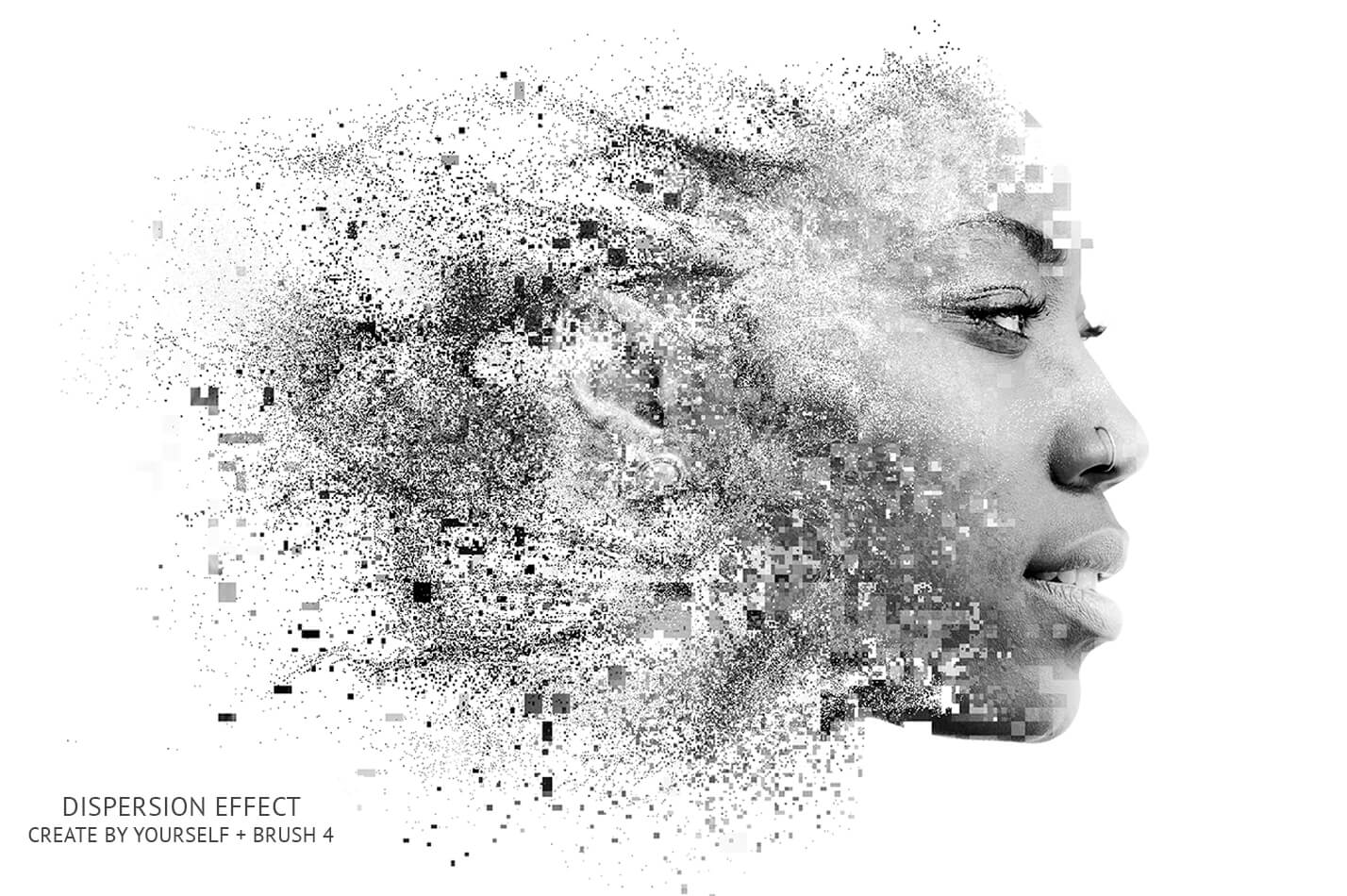 Dispersion Effect Photoshop Action|Dispersion Action for Photoshop