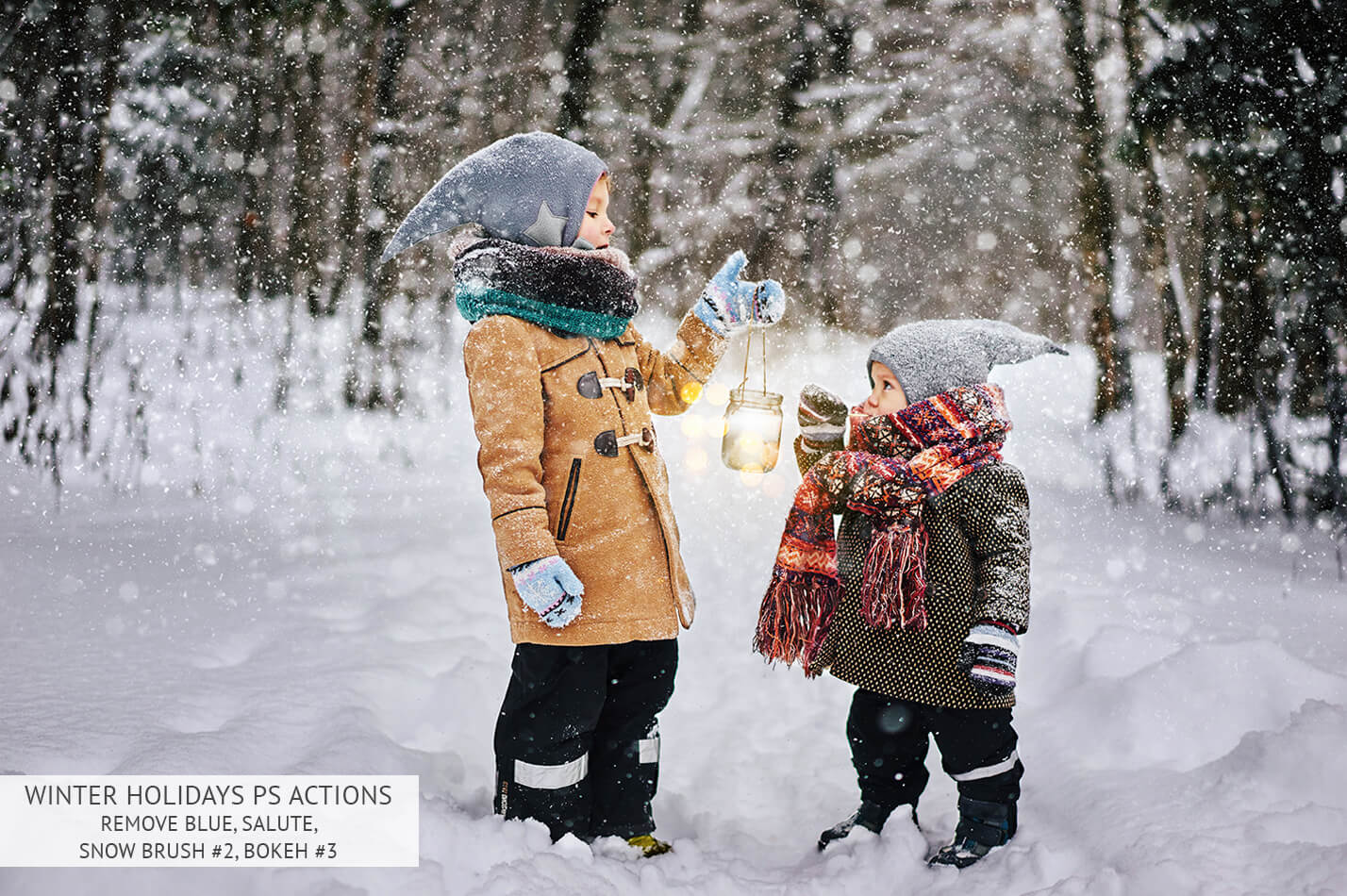 Winter Holidays Collection - 40 Professional Winter Photoshop Actions