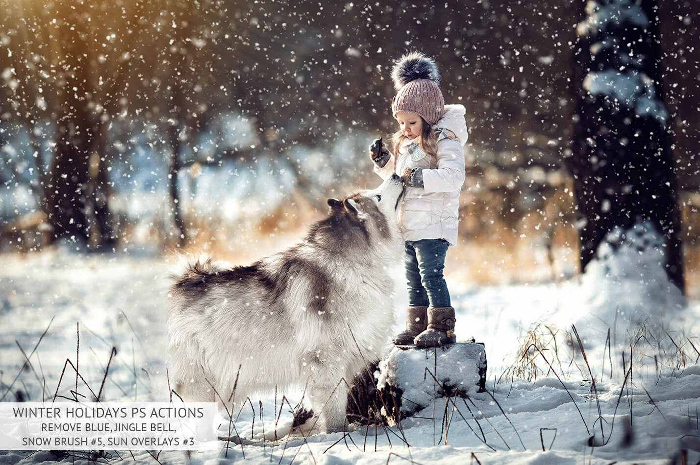 Winter Holidays Collection - 40 Professional Winter Photoshop Actions