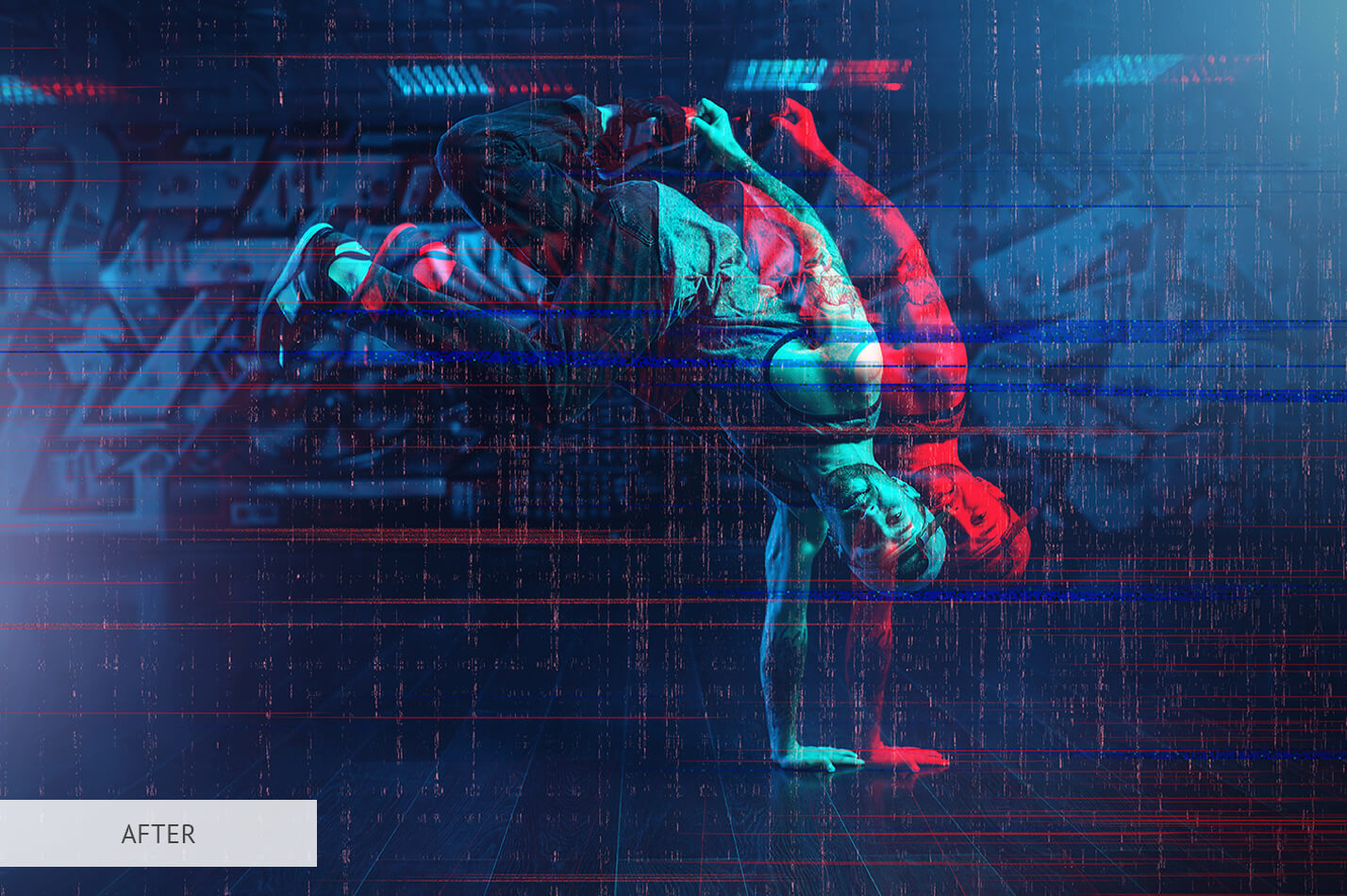 Glitch Photoshop Overlays