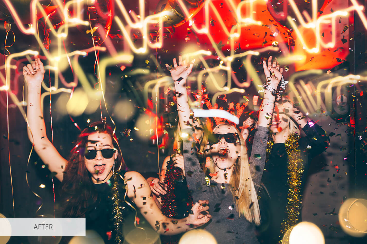 Party Mood Bokeh Photoshop Overlays | Party Bokeh Overlay Photoshop