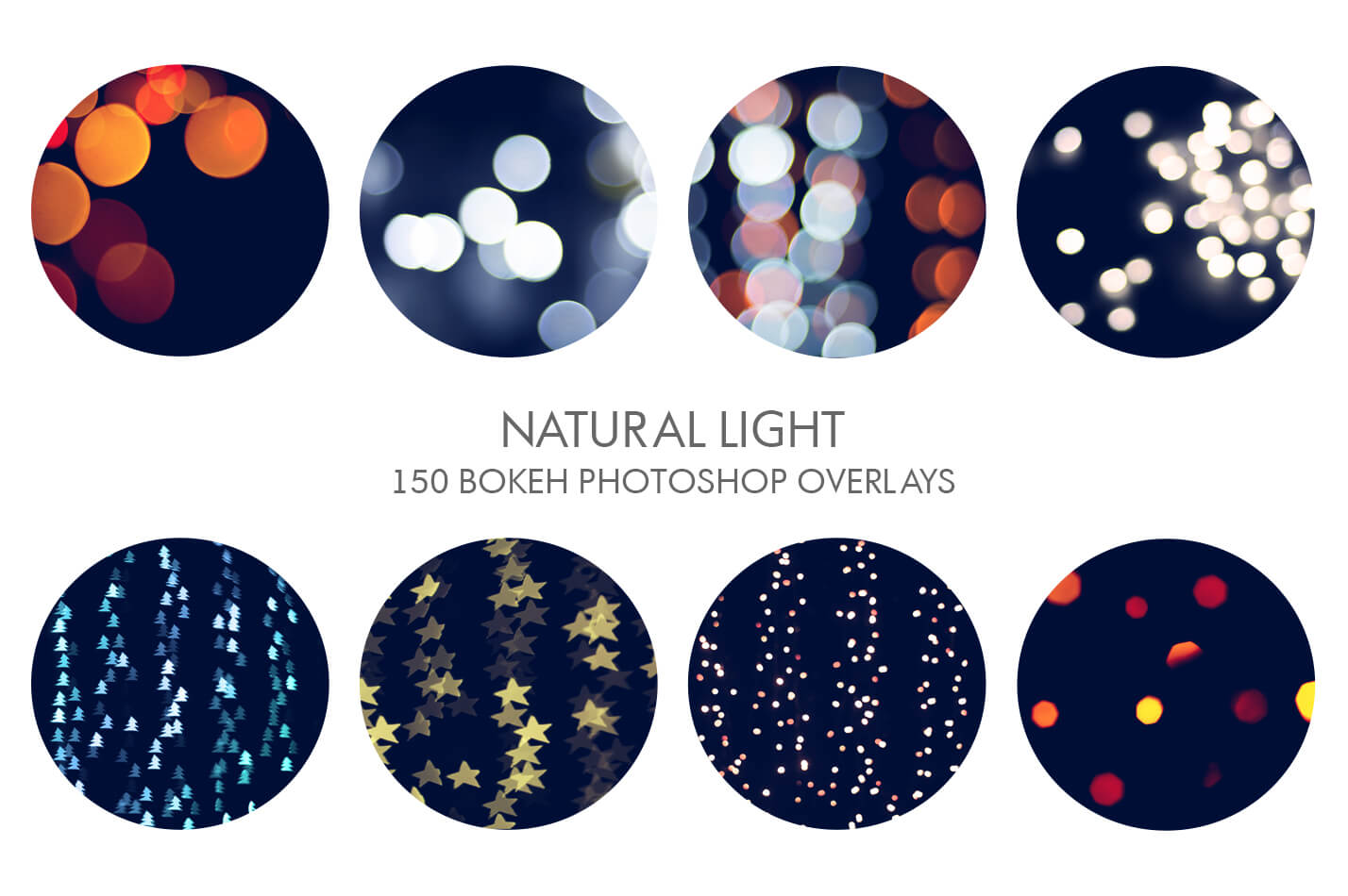Natural Cozy Bokeh Overlays|The Bundle of Natural Light Bokeh Overlay