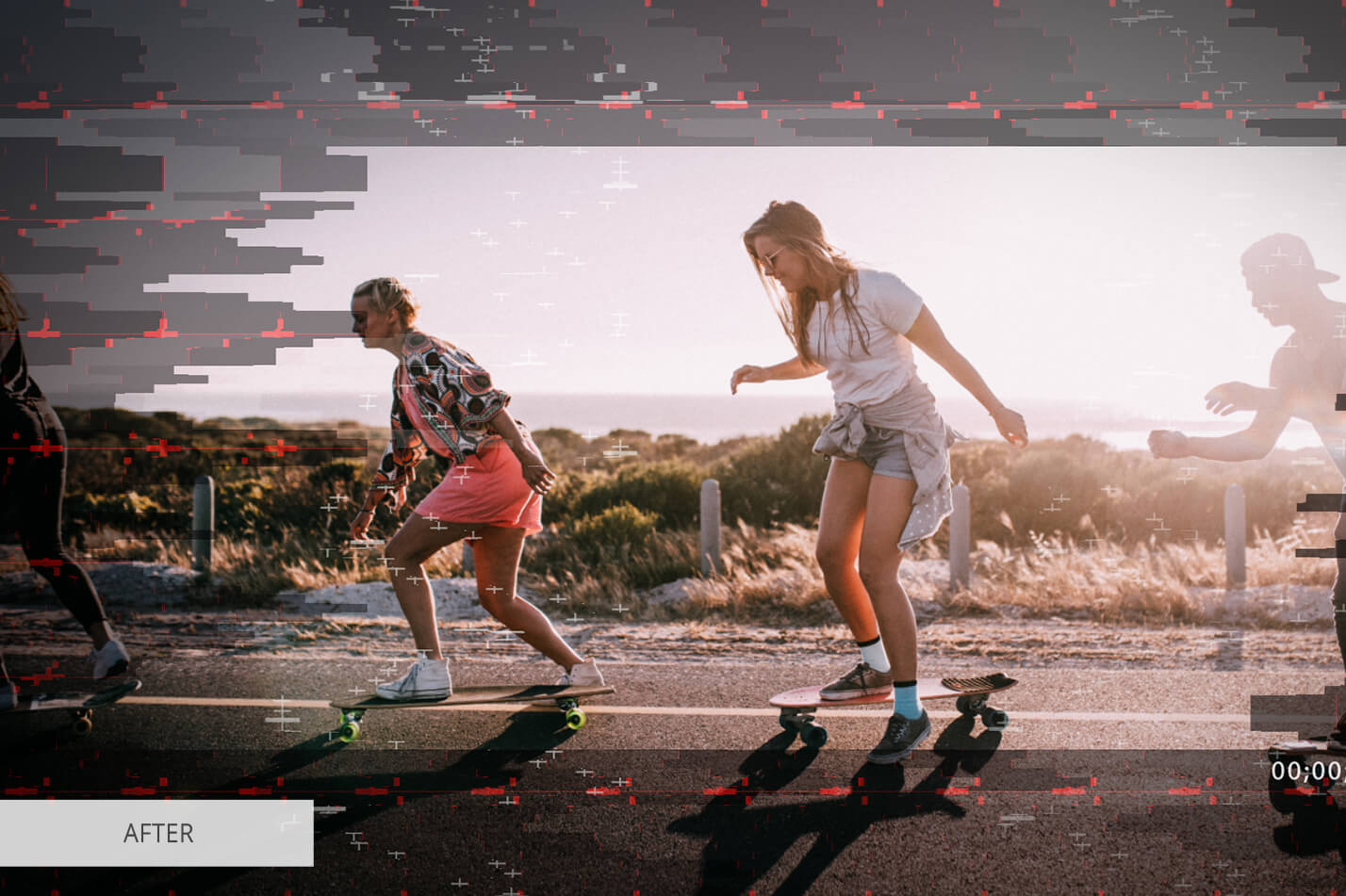 Glitch Effect Video Overlays
