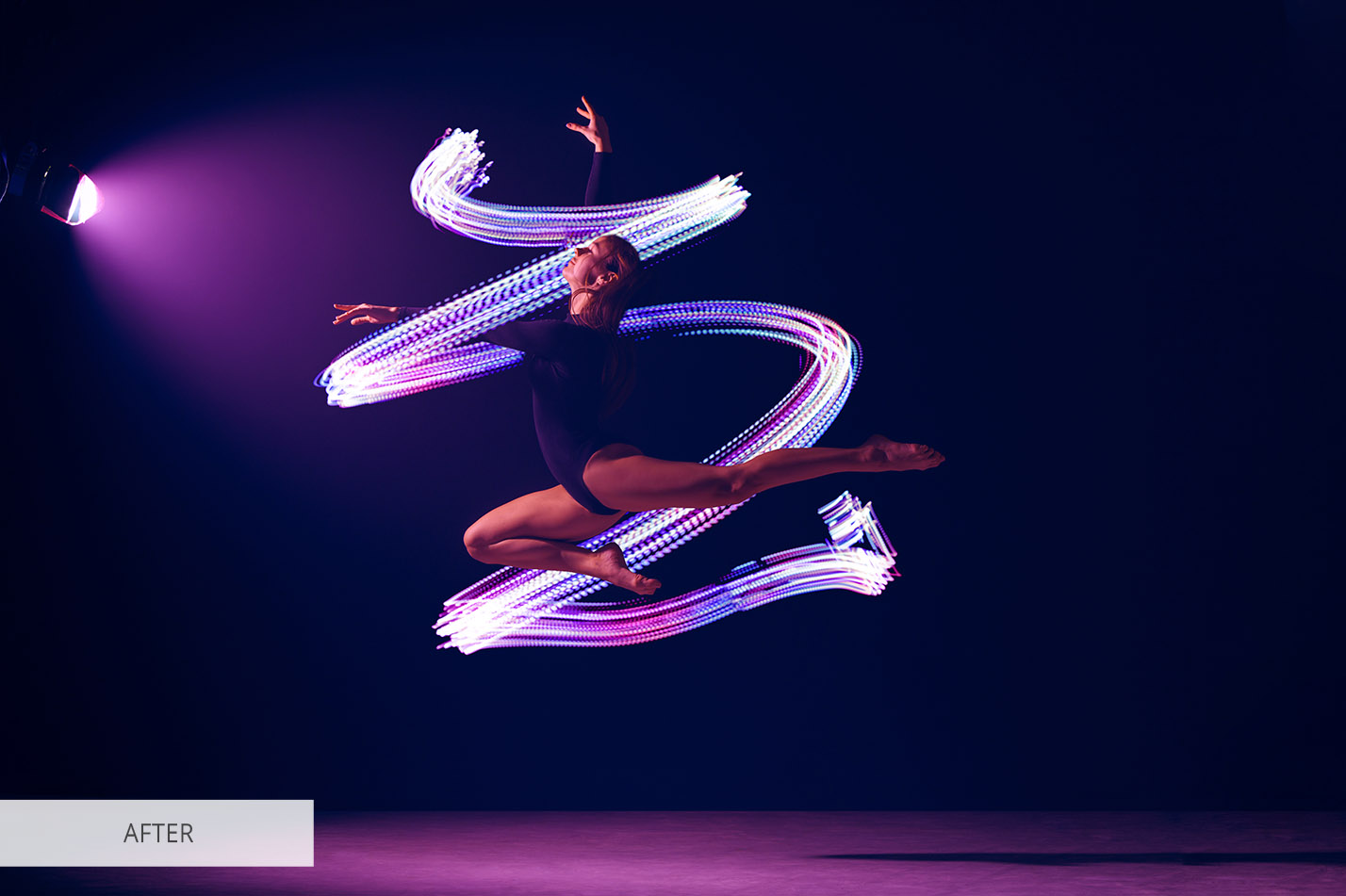 Light Streak Photoshop Overlays