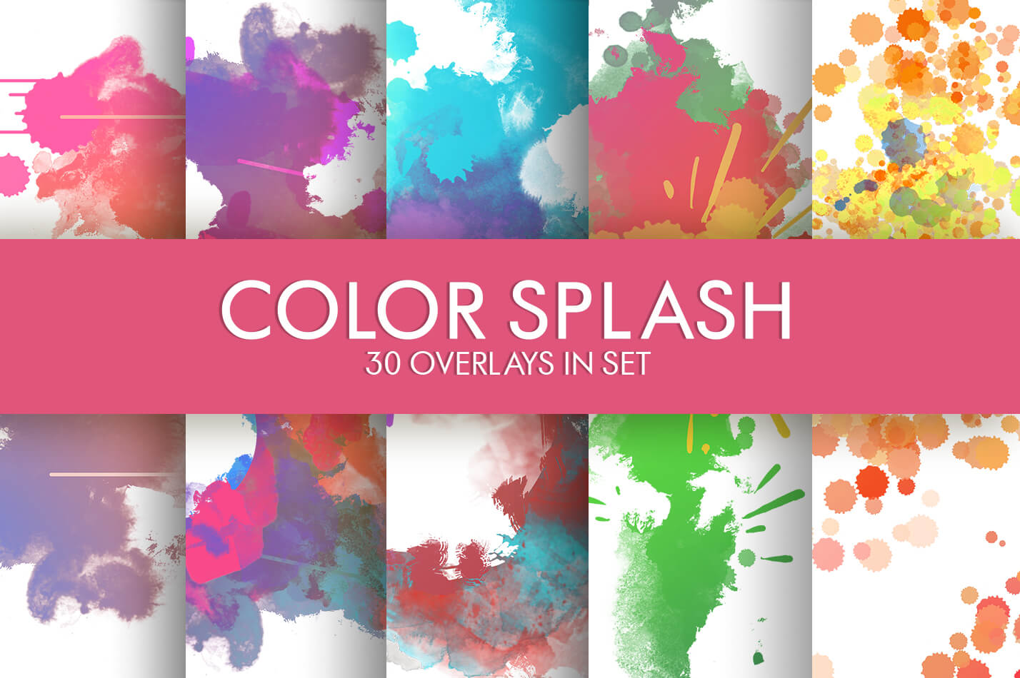 Color Splash Photoshop Overlays