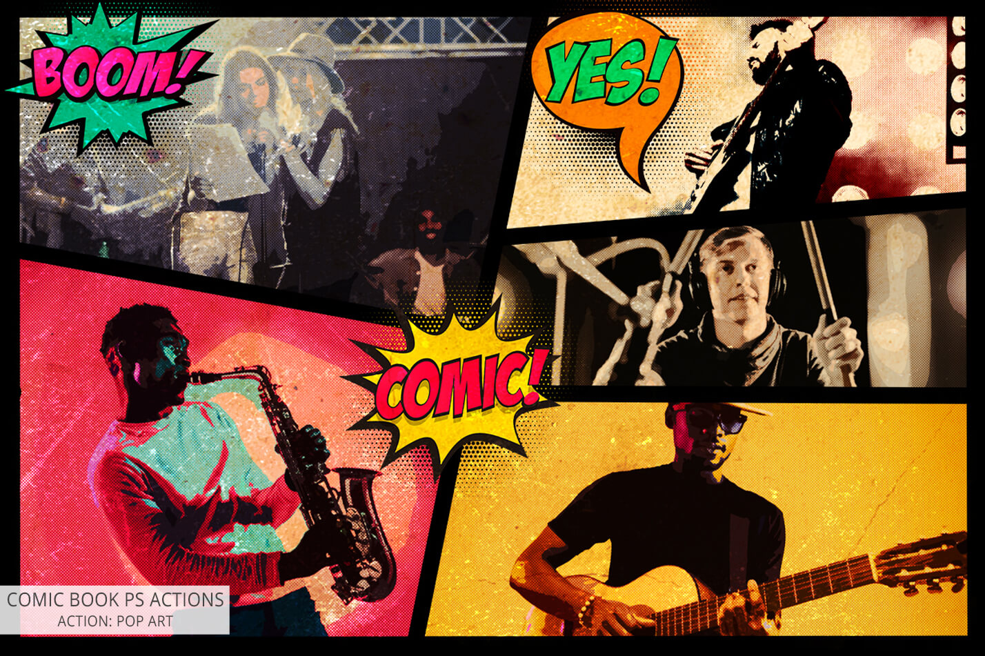 Comic Book Photoshop Actions